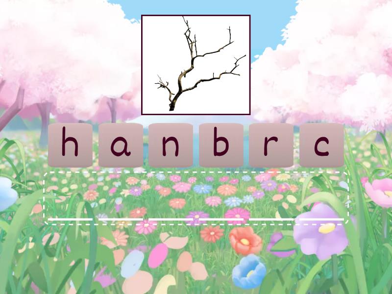 Spring vocabulary A2 - Anagram