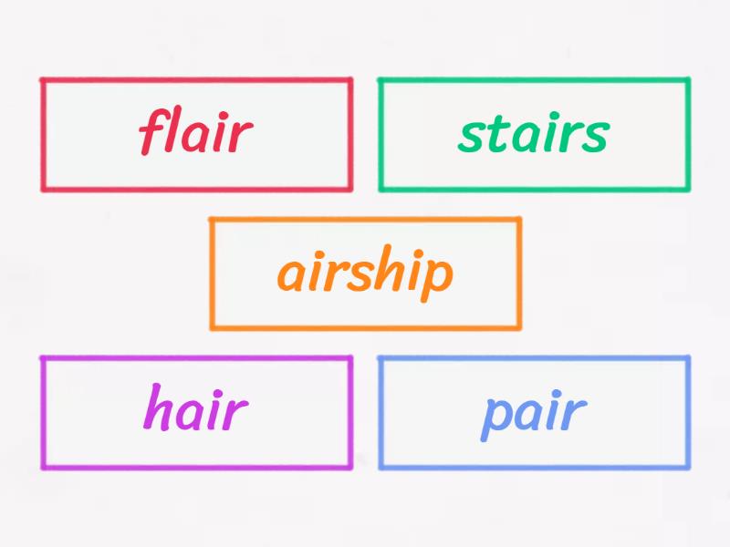 air words - Flip tiles