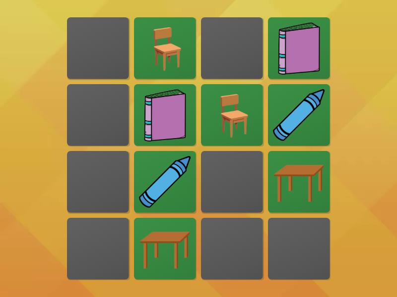 CLASSROOM OBJECTS - Parejas