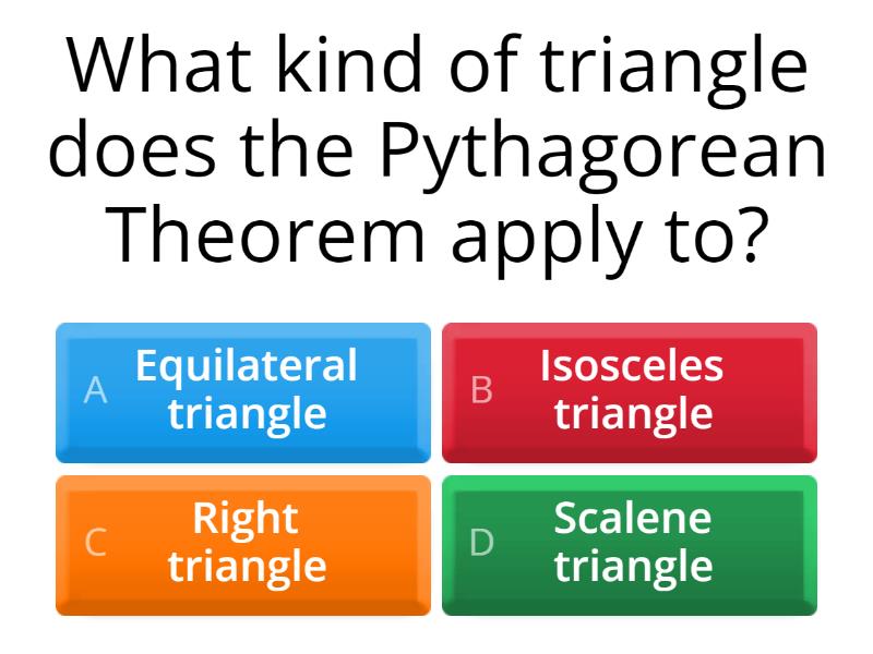 Pythagorean pre learning - Quiz
