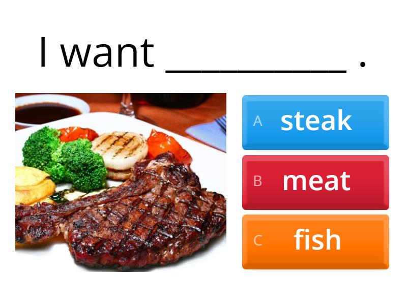 FOOD Multiple choice - Quiz