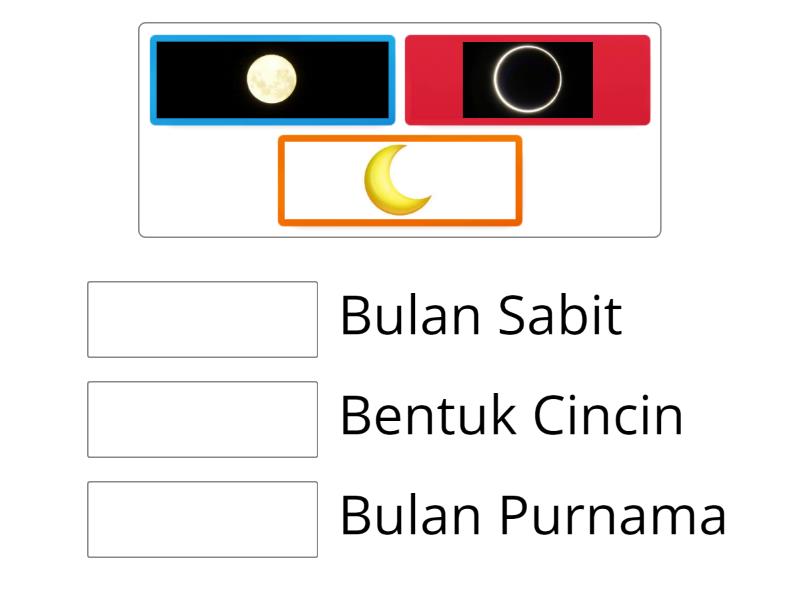 Mengenal Macam macam Bentuk Bulan - Match up