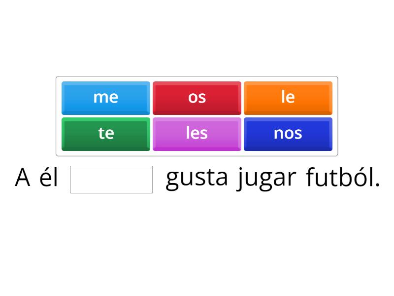 1.1 Indirect object pronouns & gustar - Complete the sentence