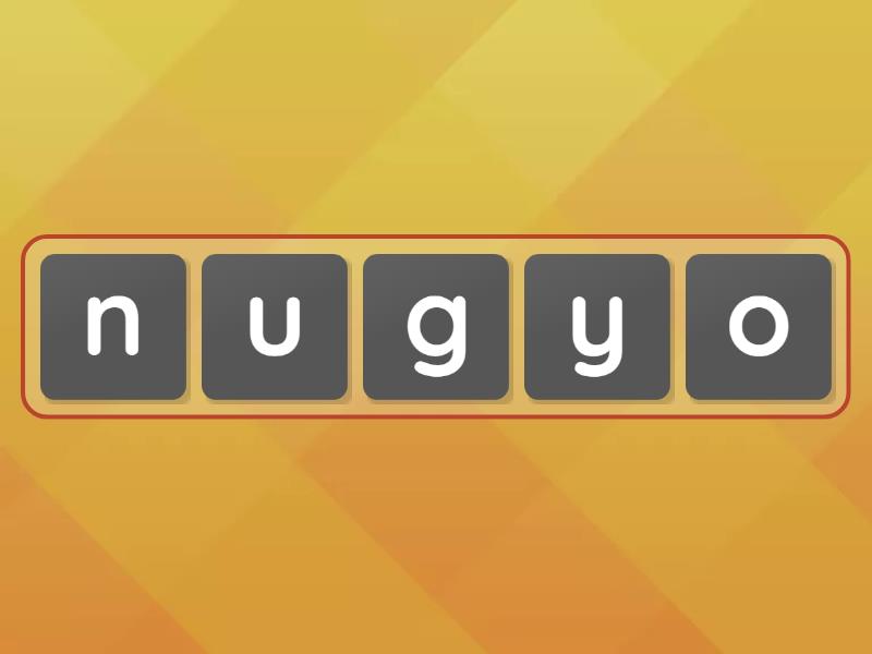 FAM3 - Unit 12 - Review Lesson 1 - Anagram