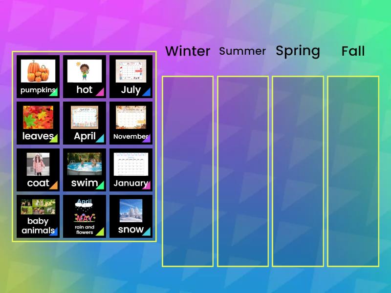 Seasons Sort - Group sort