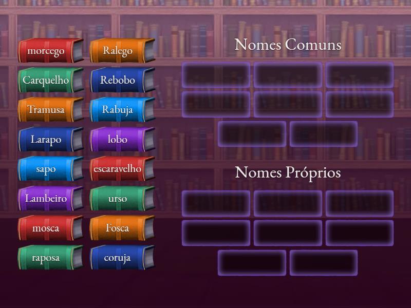 Nomes (A mosca fosca) - Group sort