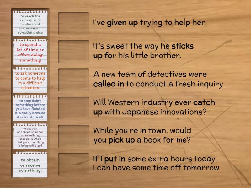 Class 5, task 6a - Une las parejas