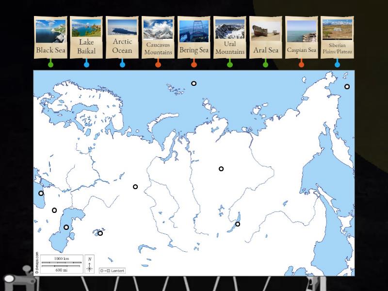 Unit 8 - Russia Map Review - Labelled diagram
