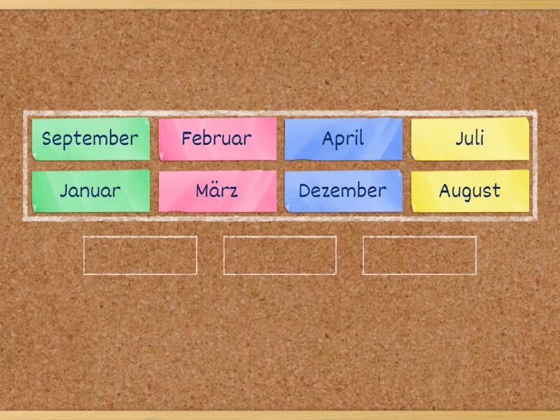 Wintermonate - Complete the sentence