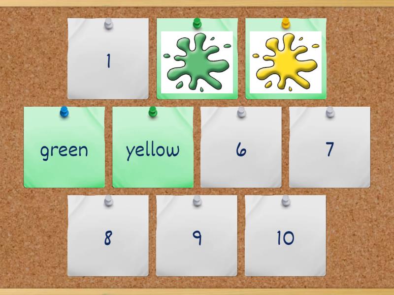 KB 1 U1 colours memory - Parejas