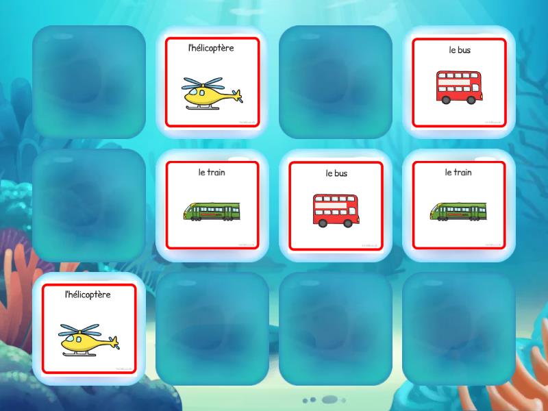 Les transports - Matching pairs