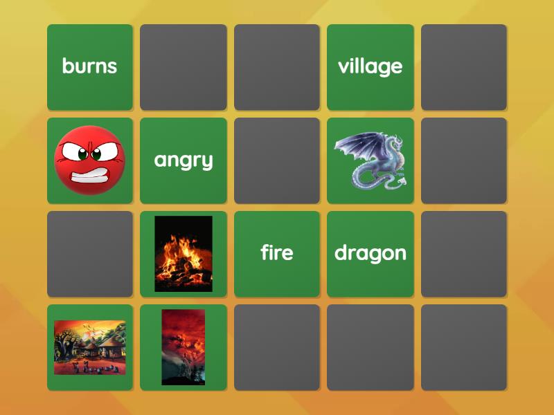 Oops dragon vocab - Matching pairs