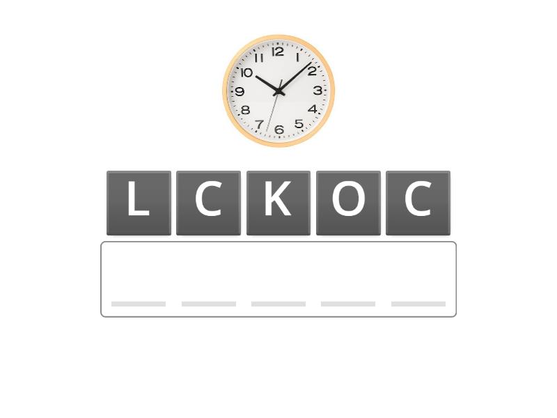 HOUSE OBJECTS - Anagram