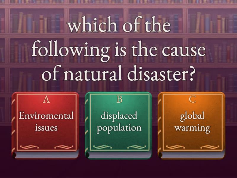 Natural disasters - Quiz