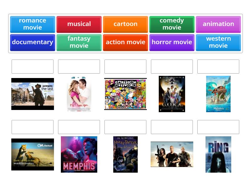 Movie Types - Match up