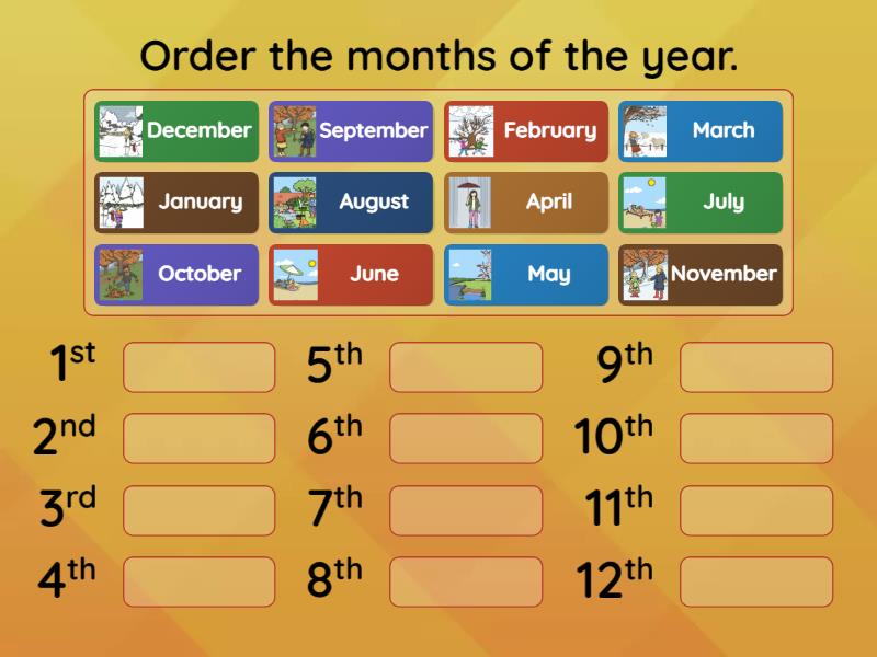 Months - Rank order