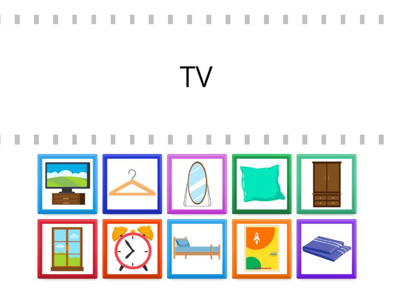 bedroom vocabulary - Find the match