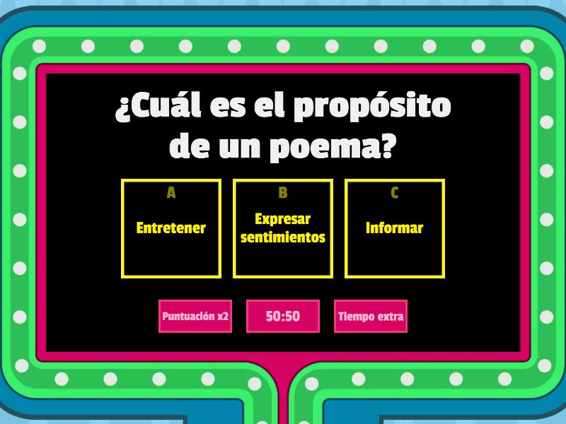 ¡Hablemos del Poema! - Concurso de preguntas