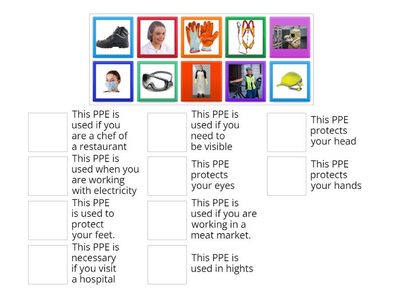 PPE (Personal Protection Equipment) - Match up