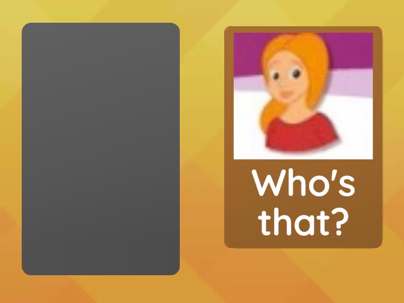 Who is that? - Speaking cards