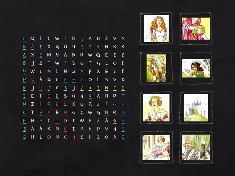 Sleeping beauty - Wordsearch