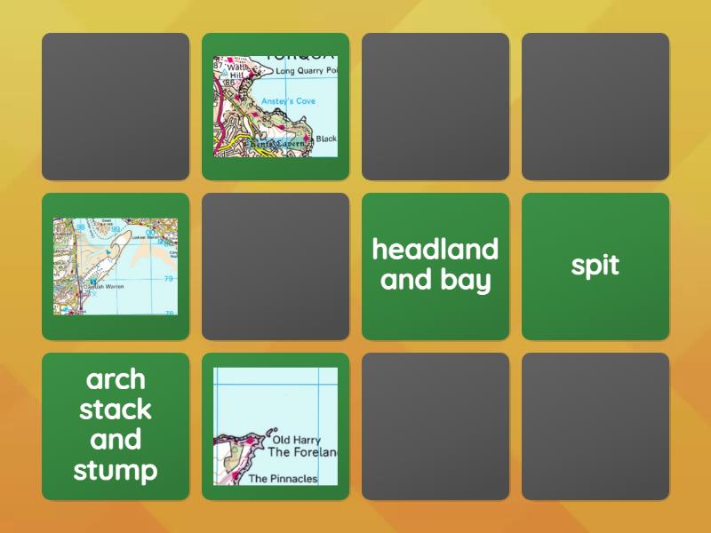 Coast map work symbols - Matching pairs