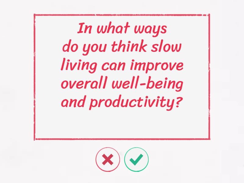 The Art of Slowing Down - Flash cards