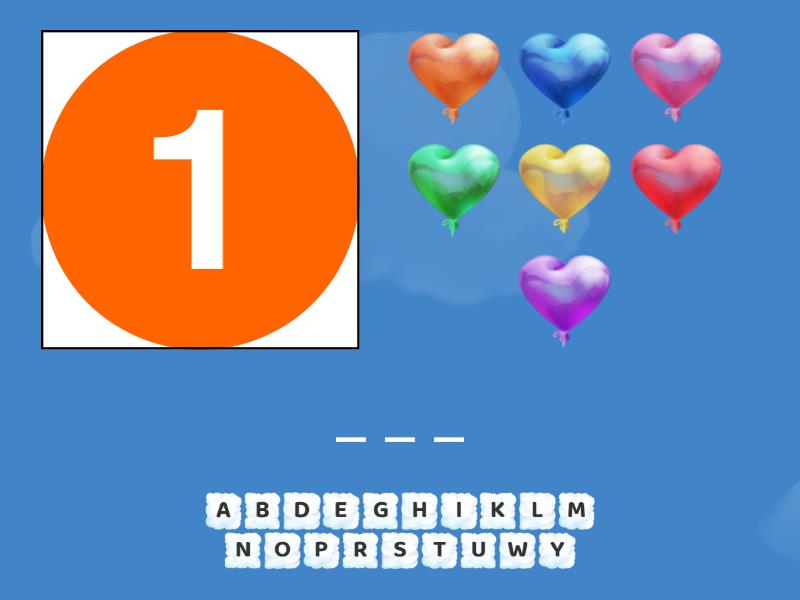 Numbers 1-10 - Hangman