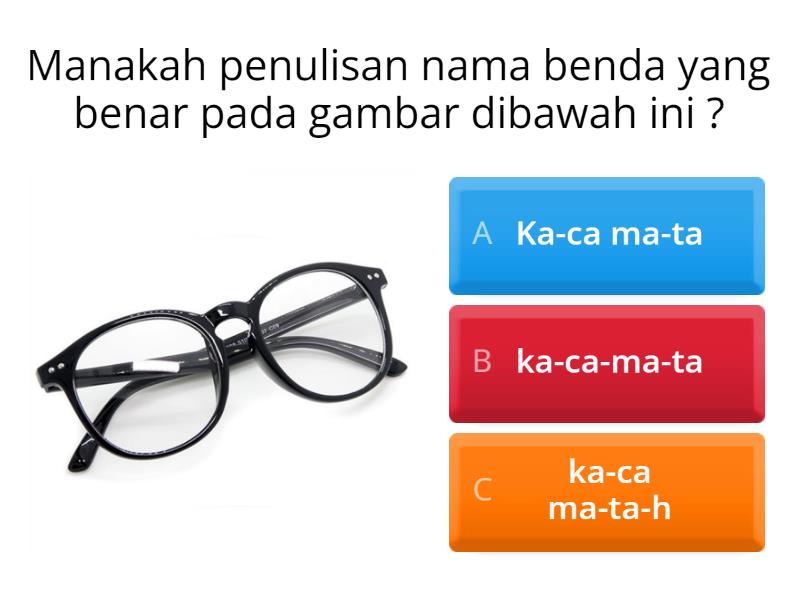 Kuis Nama-Nama Benda - Quiz