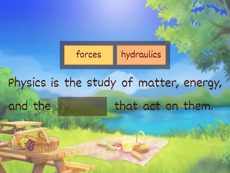 The Physics of Roller Coasters Vocabulary Lesson - Complete the sentence