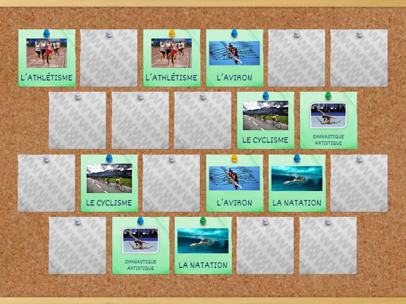 LES JEUX OLYMPIQUES - Matching pairs