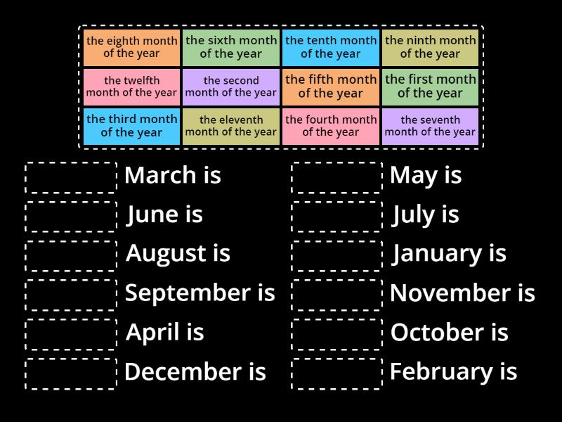 Months - Match up