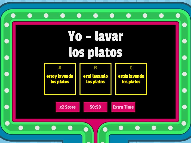 Presente progresivo - Gameshow quiz
