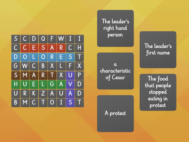 Cesar Chavez - Wordsearch