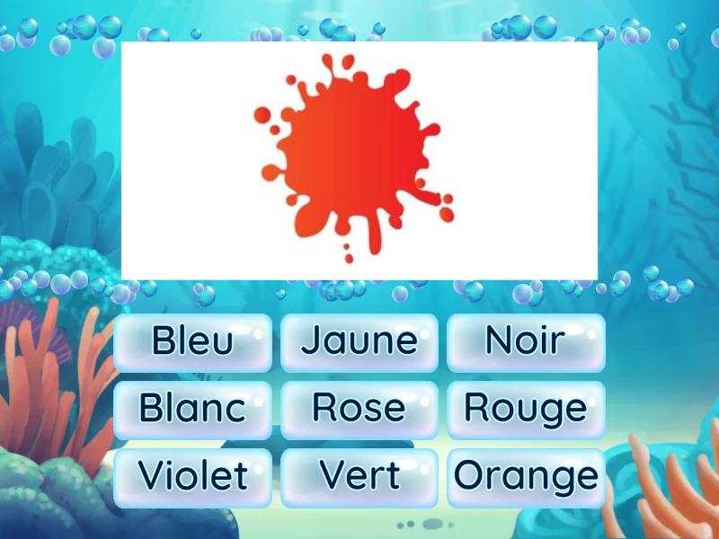 Les couleurs - Find the match