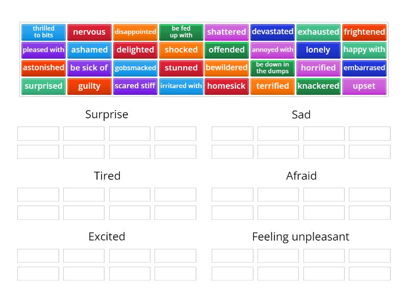 Feelings part 3 - Group sort