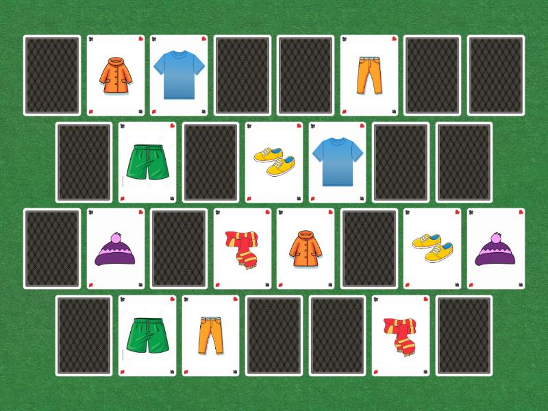 MEMORY CLOTHES - Matching pairs