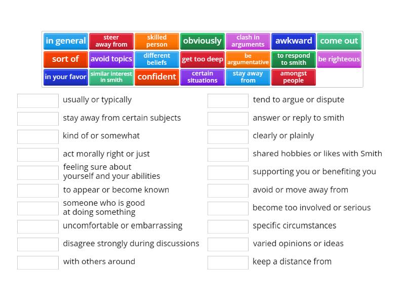 Conversation killers - Match up