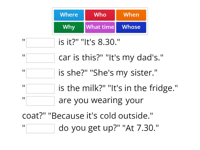 Inside Out Beginner Questions - Complete the sentence