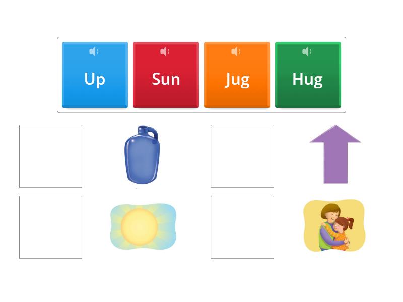 Oxford Phonics u-ug-ud-up - Match up