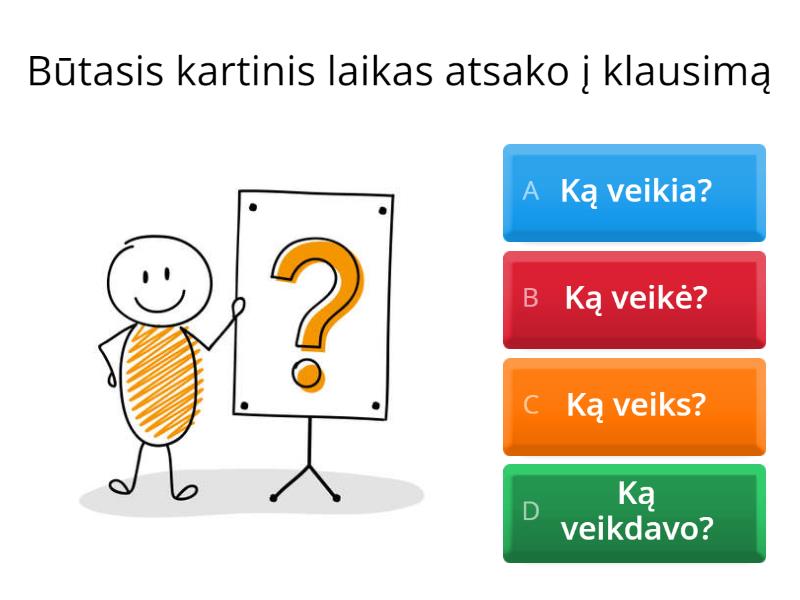 Būtasis kartinis ir būtasis dažninis laikas. - Viktorina