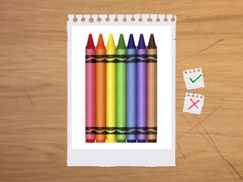 counting school objects - Flash cards