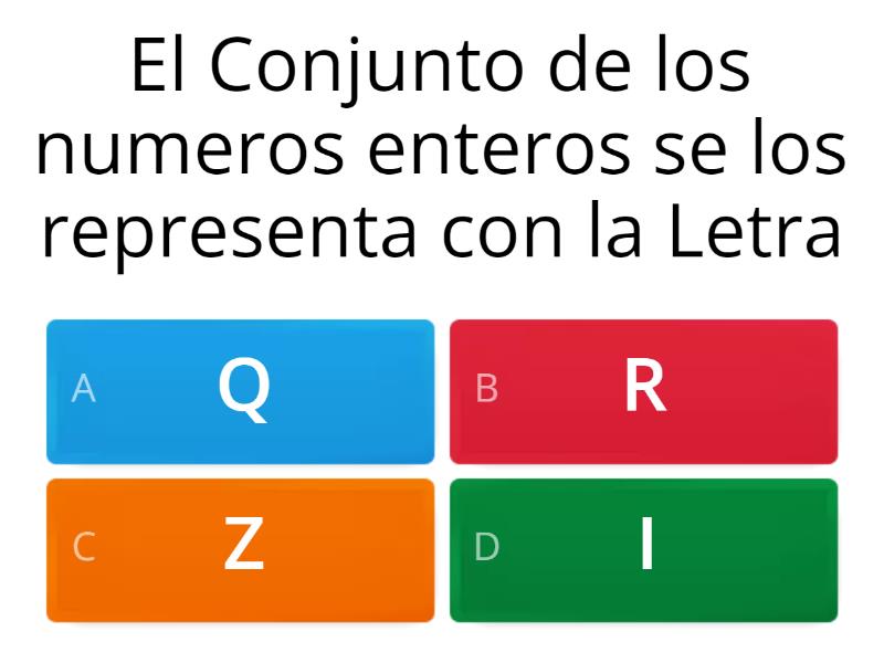 CONJUNTO DE NUMEROS - Quiz