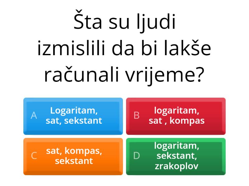primjena log funkcija u geografiji - Quiz
