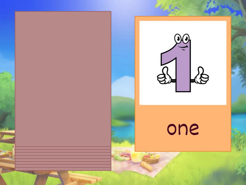 numbers 1-10 - Speaking cards