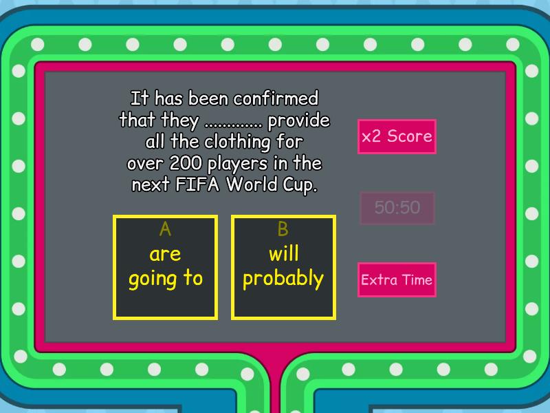 Expressing certainty and probability - Gameshow quiz