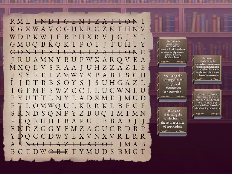 PROFED 321 ACTIVITY - Wordsearch