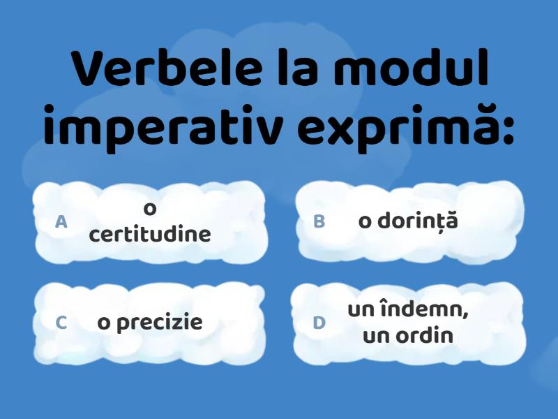 Modul imperativ - Quiz