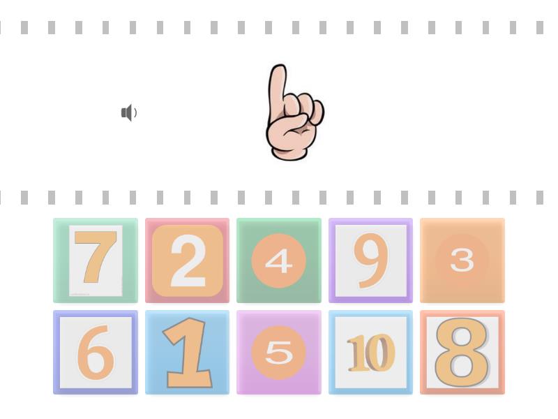 Ten little fingers - Find the match