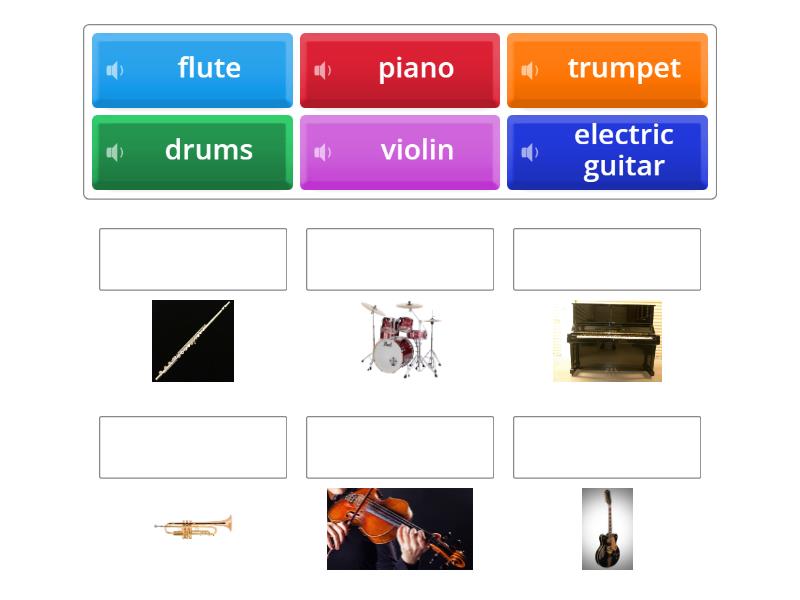 musical instruments - Match up